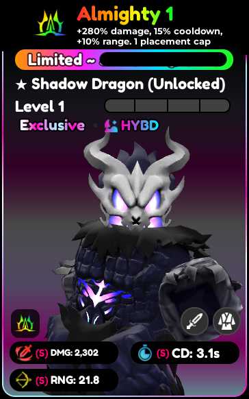 Almighty Shadow Dragon Evolved S S S Lvl.1 Exclusive Kafka Hibino Kaiju ...