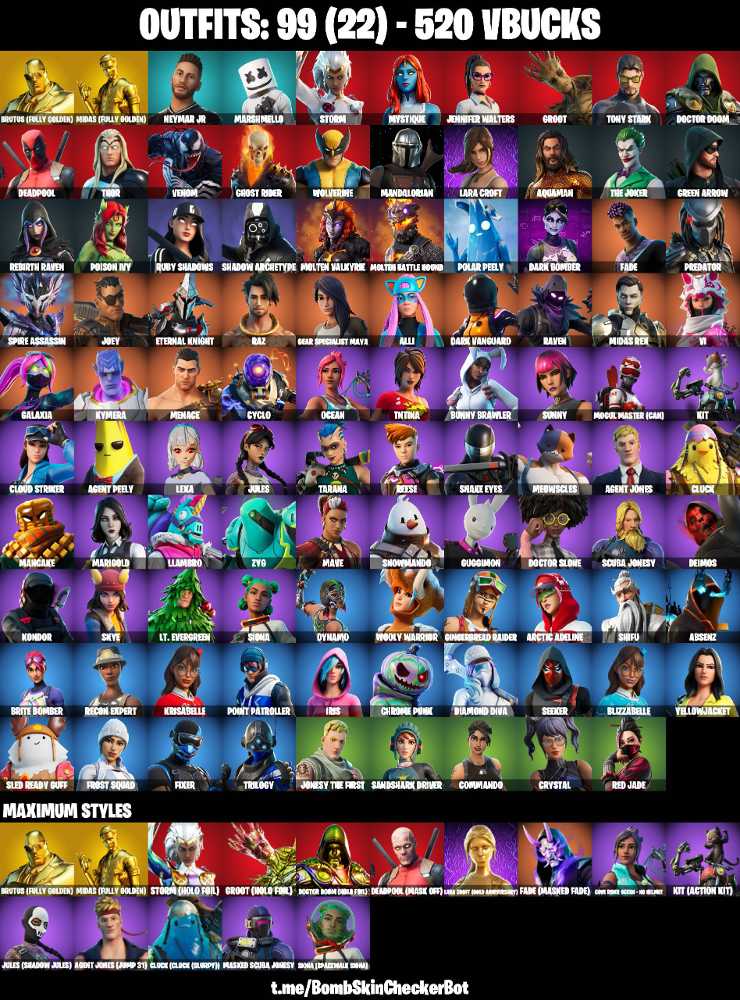 99 SKINS - LEVIATHAN AXE - HOLO FOIL MARVEL - VENOM - ALLI - JOKER ...