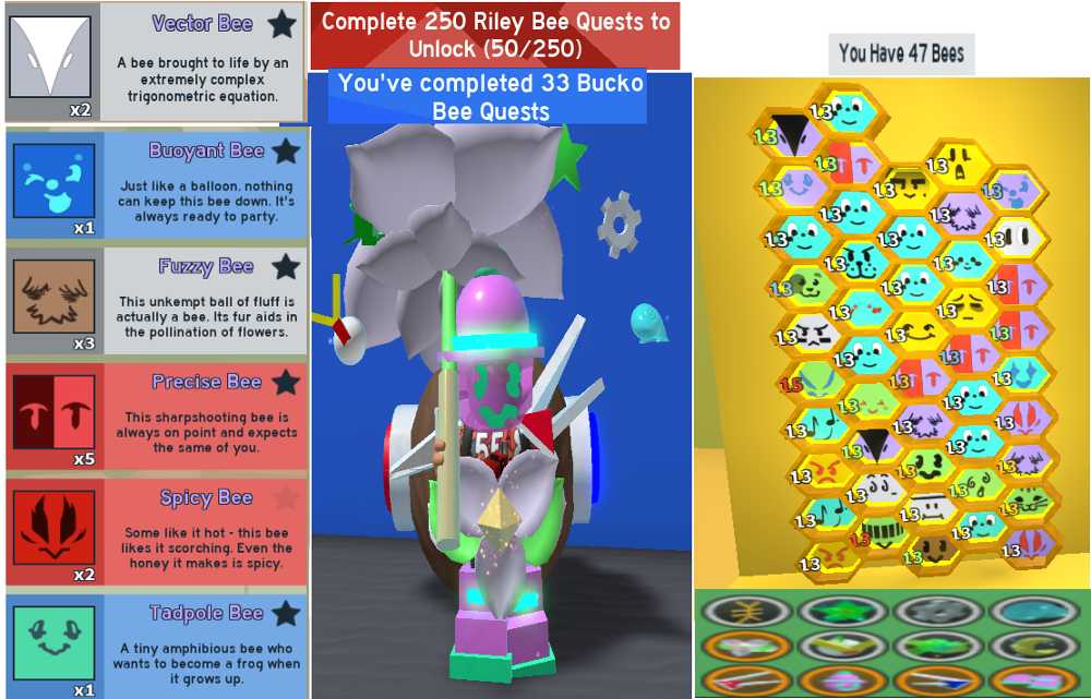 [ SALE ] Bee Swarm Simulator | 47 Bees | 14 Mythical Bees ( 6 Gifted ...