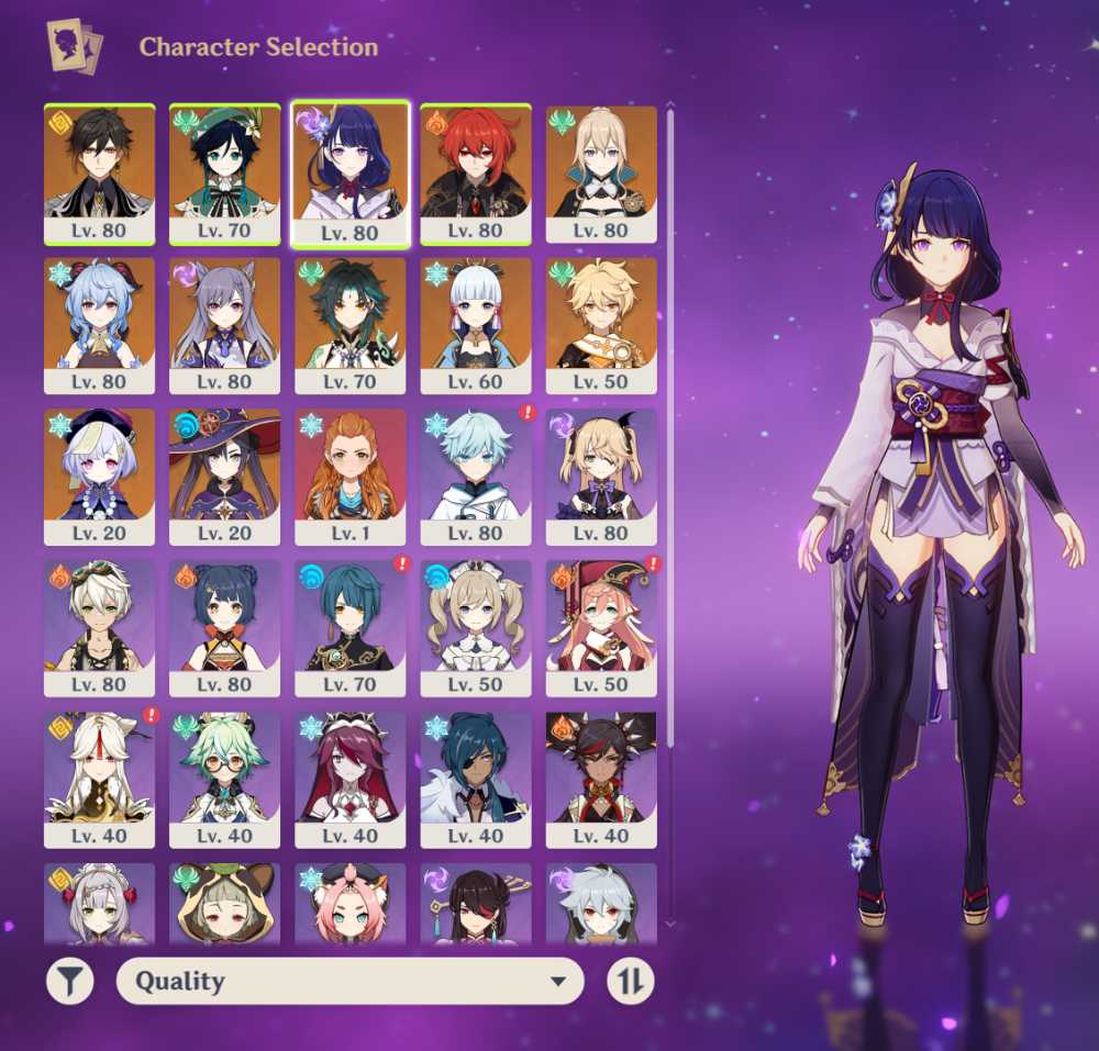 NA AR45 | 5 stars*11 Raiden Shogun+Kamisato Ayaka+Xiao+Venti+Ganyu ...