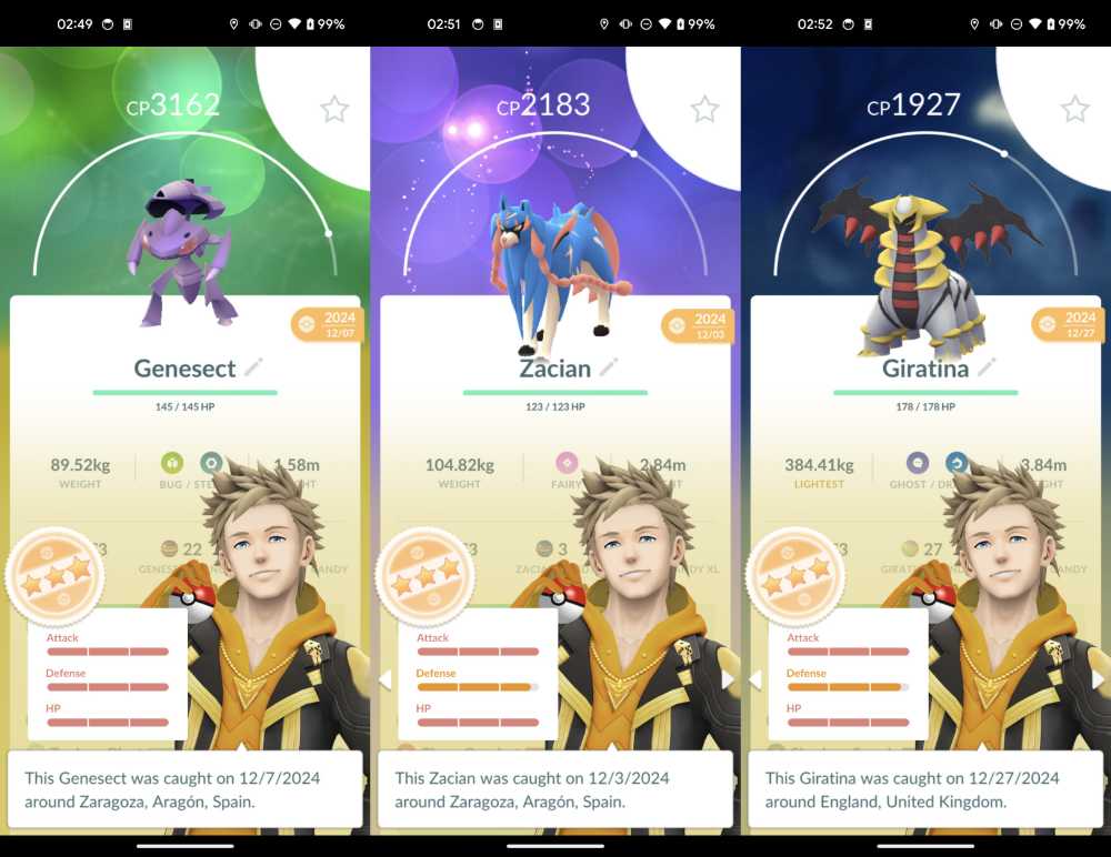 a100g# 88M XP 7.1M Dust Lv44, 100IV Genesect, 98IV Zacian & Giratina, 3 ...