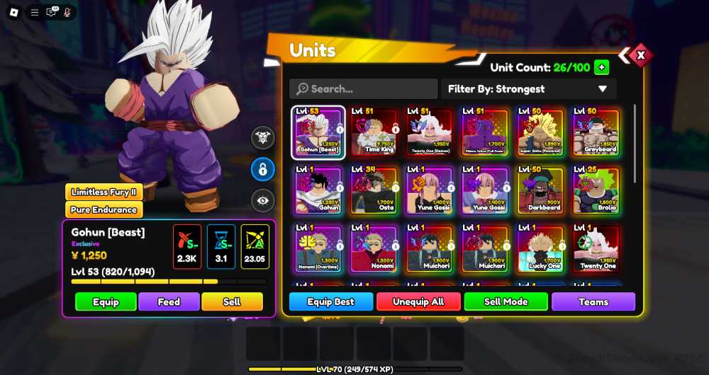 Anime Vanguards: Choso Monarch, Gojo evo, Toji evo, Rengoku evo, Igris ...