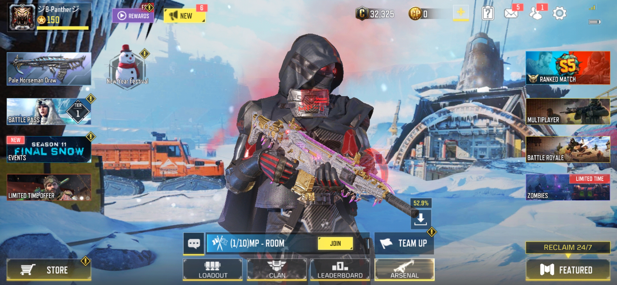 Codm level 150 (7 legendary guns)
