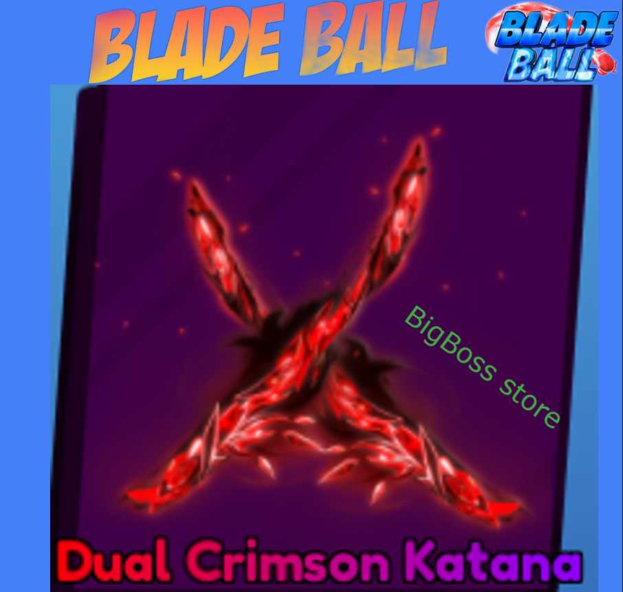 Dual Crimson Katana - Blade Ball