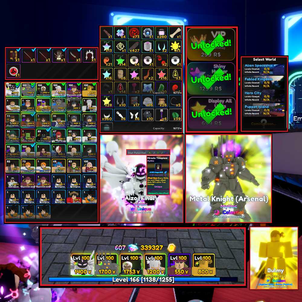 Aizen Aizo (Final) EVO Unique (META FULL AOE) | High End Account ...