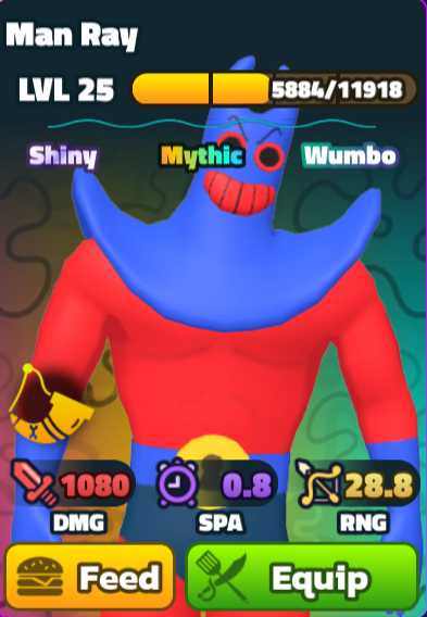 Spongebob Tower Defense | Pursuit Shiny Wumbo Man Ray | Cheapest and ...