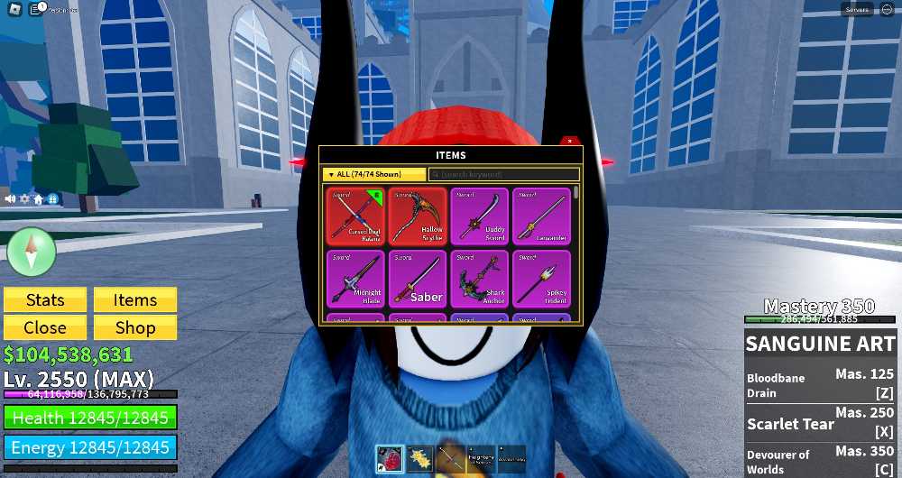 [Blox Fruits] Lv.2550 | Sanguine Art+Shark Anchor | Cyborg+Ghoul V4 T10 ...
