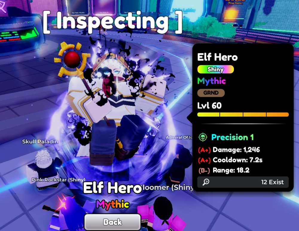 Shiny Elf Hero (Evo) Precision | Anime Defender