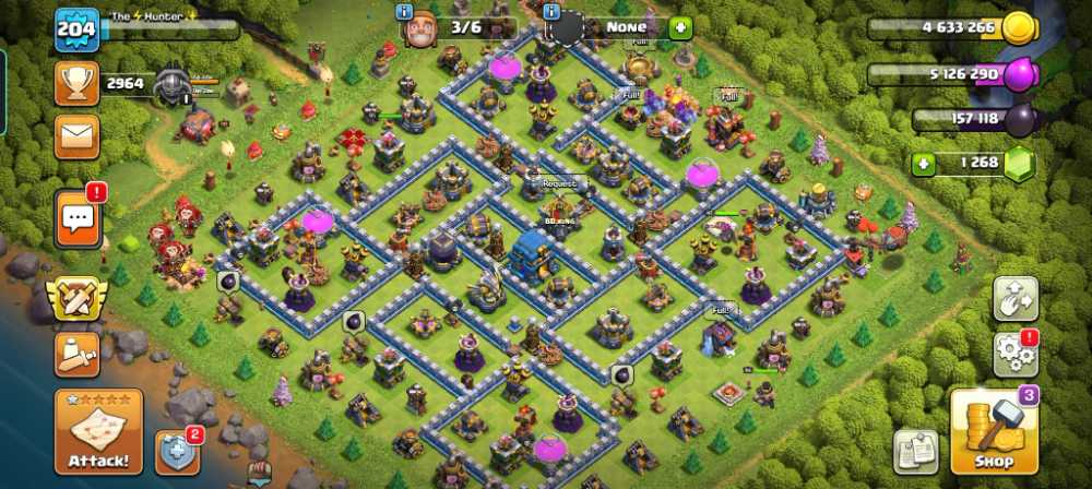 Exclusive~100% FULL MAXED TH-12[Nothing Left]-205xp6 BuildersGreat BH93 ...