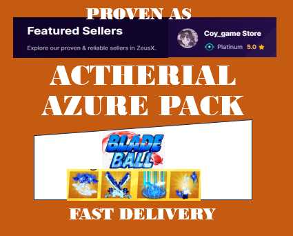 Blade Ball - Aetherial Azure Pack Fast Delivery (GIFT ONLY)