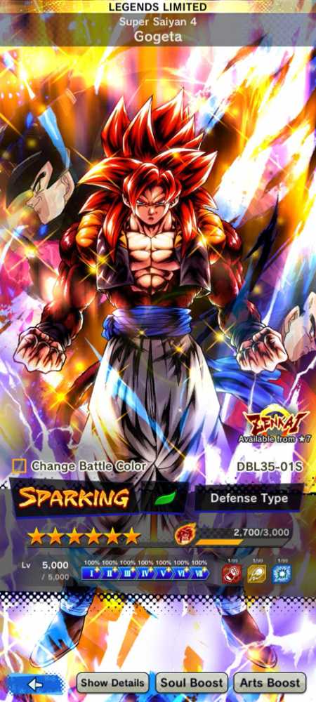 [TADBL039] Ios + Android / UL New Gogeta Super Saiyan 4 Full Star ( 14 ...