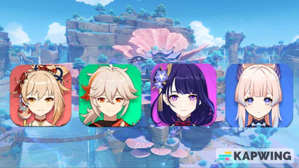 NA | AR10 | 4x5 Stars - Yoimiya + Raiden Shogun + Kazuha + Kokomi ...