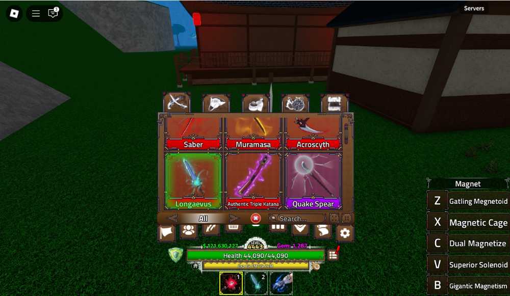 King Legacy 4443 lvl Gate Fruit ATK Acroscyth Longaevus Hydra Tail Lost ...