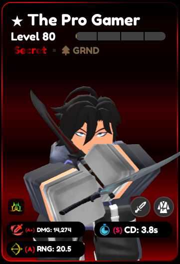 Anime DefendersThe Pro Gamer Lv 80 EVO. Almighty 1 (A+ S A)DM me when ...