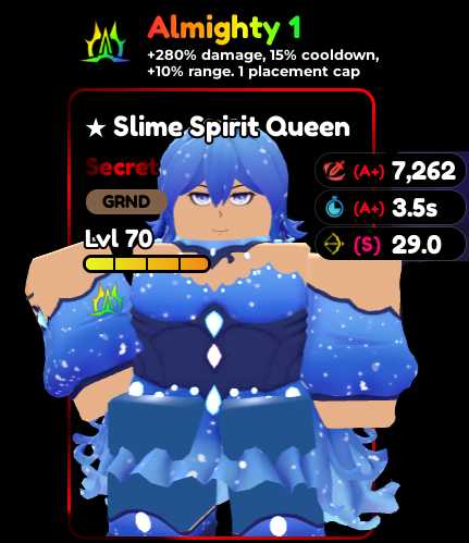 Almighty Slime Spirit Queen Evolved Lvl.70 Secret Rimuru Roblox - Anime ...