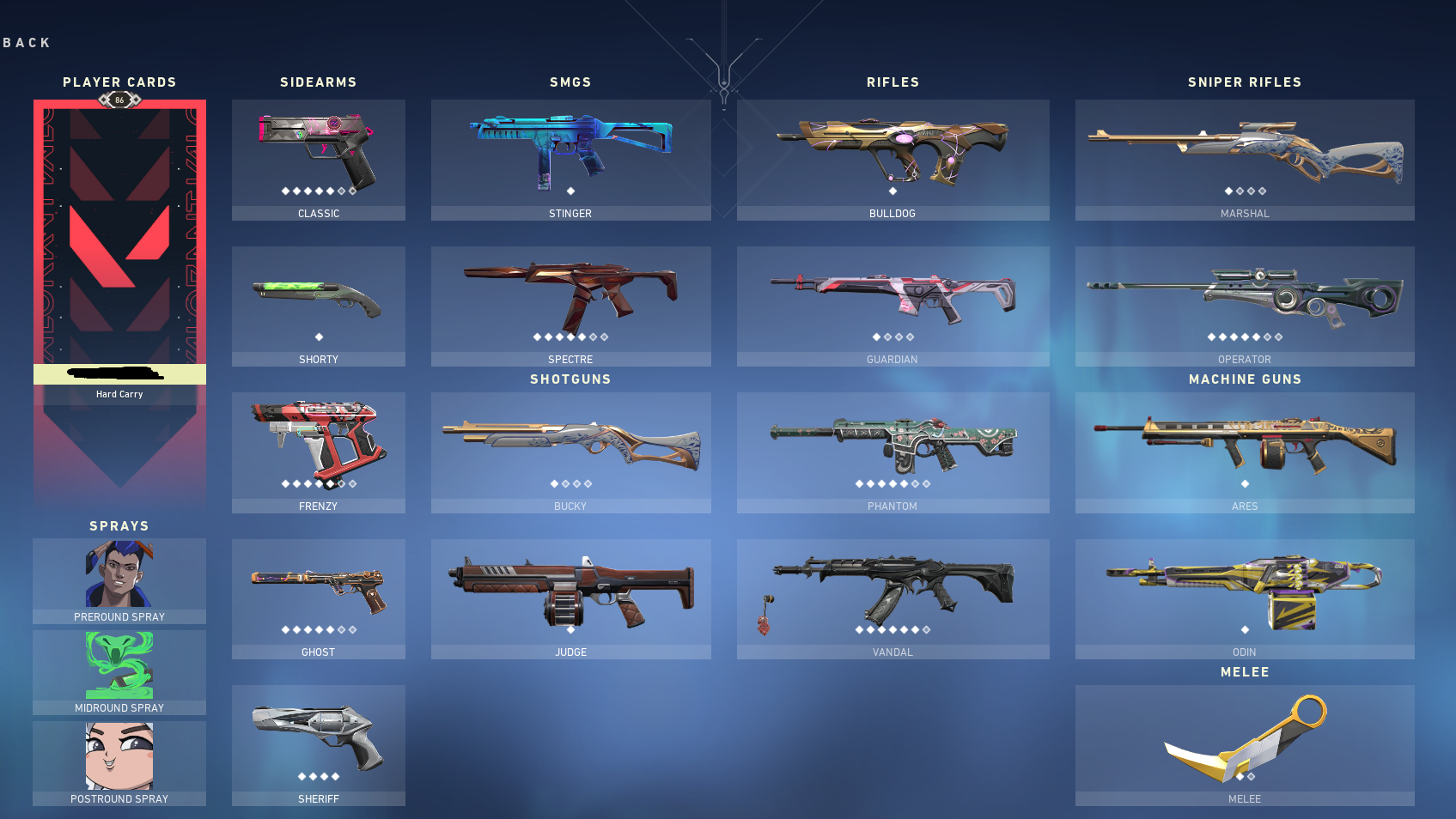 NA 58 SKINS / Reaver Vandal / Origin Vandal / Oni Phantom / Ion Phantom ...