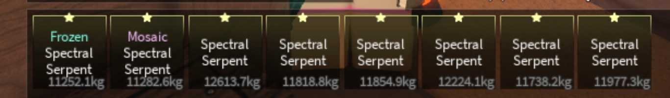 3 Ancient Depth Serpent + 4 SPECTRAL SERPENT +10 RELIC