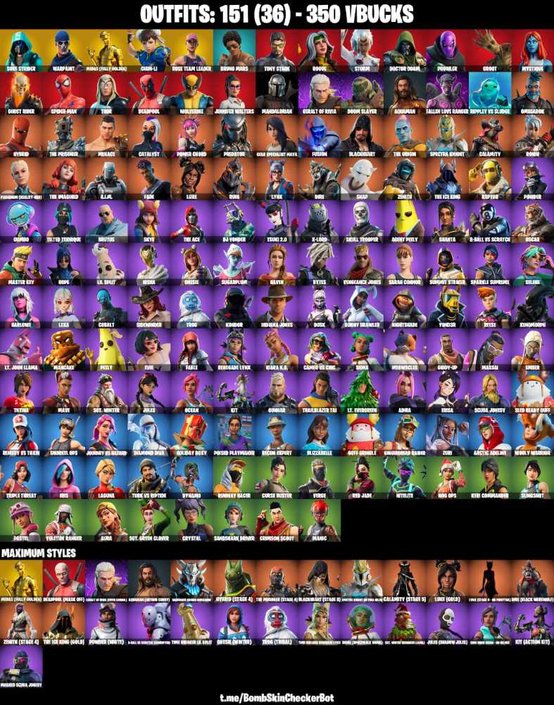 151 SKINS+LEVIATHAN AXE+CHUN-LI+GET GRIDDY+CANDY AXE+LAUGH IT UP+SURF ...