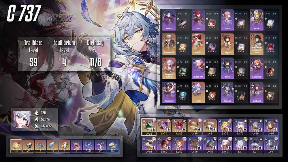 【Asia | TL59】Rappa E2 (LC) + Lingsha + DanHeng IL + Topaz + Bailu ...