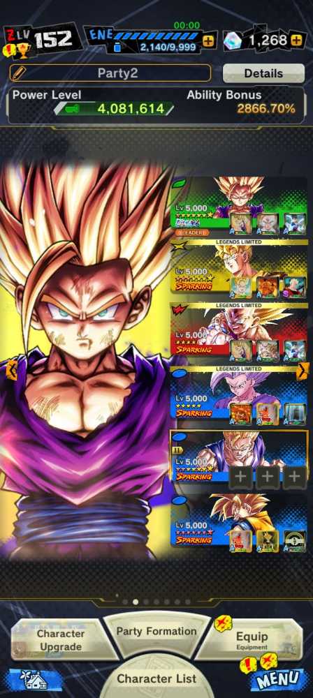 IOS+Android-4 UL(Gohan+Gogeta Blue+Buu Kid)-13 LF(SS Gohan 10 star ...