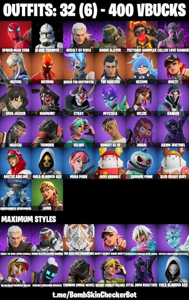 PC/PSN/XBOX/NINTENDO 32 SKINS SPIDERMAN ZERO CLONE TROOPER SPIDER SNARE ...