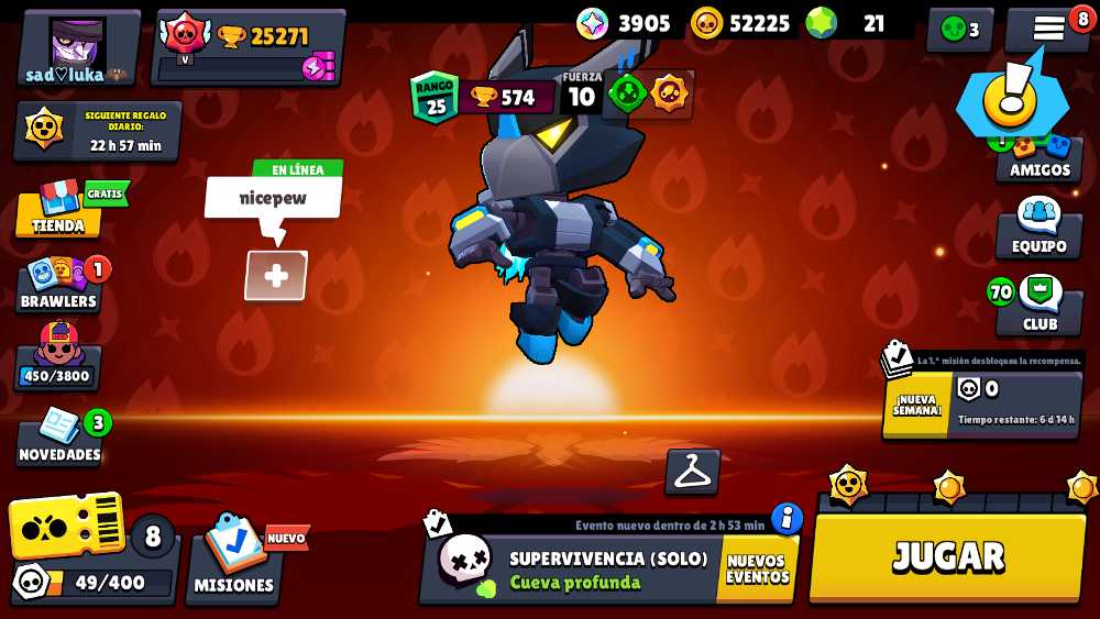 59 Brawlers5 Legendary9 Mythic10 Chromatic25271 TrophyLeon, Spike ...