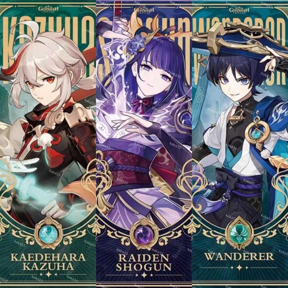 Asia//AR10//Kazuha+Wanderer+Raiden Shogun//3 5-star characters//8-15 ...