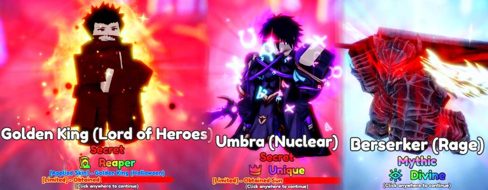 Unique Umbra (Nuclear) CID Kagenou + Divine Berserker + Reaper Golden ...