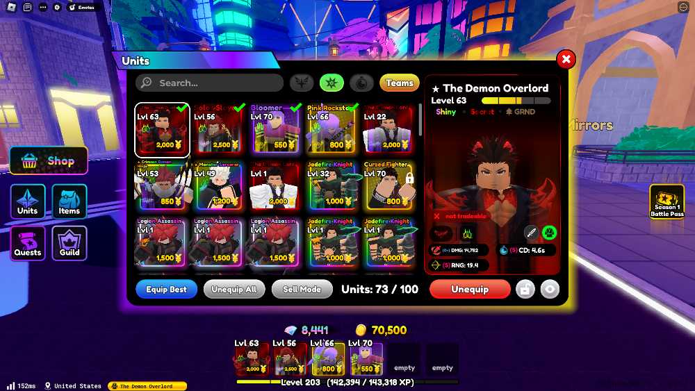 Anime defenders 2Almighty Shiny The Demon overlord evo , Solar Slayer ...