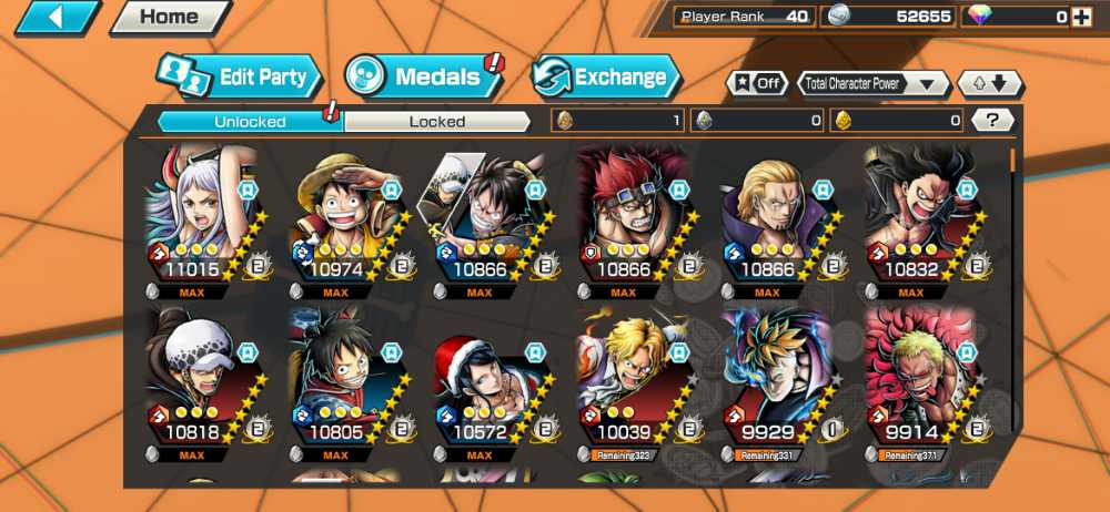 2 Extreme Character - Yamato ( Lvl Max ) - Monkey D Luffy ( Lvl Max ...