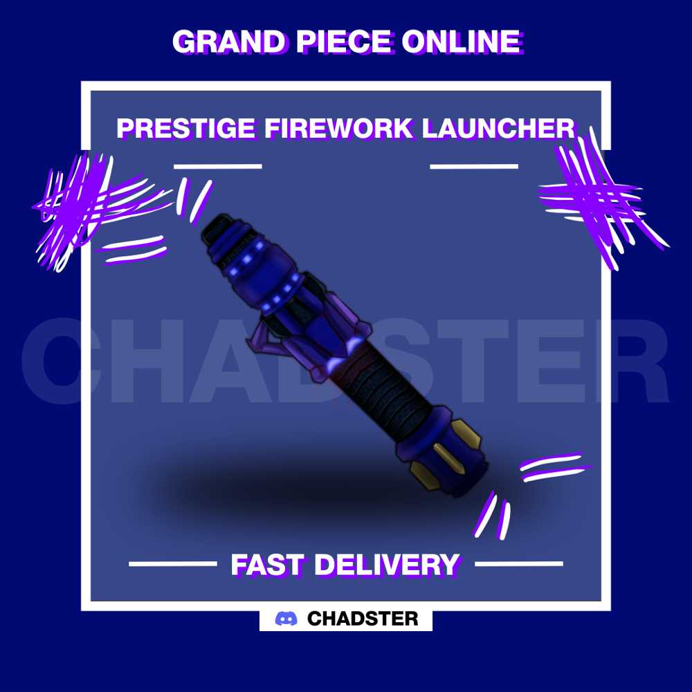 PRESTIGE FIREWORK ROCKET LAUNCHER (PFRL) - [Grand Piece Online - GPO - ROBLOX]