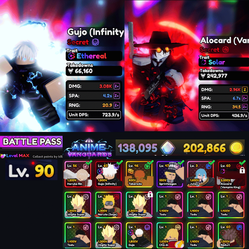 ID804 Gujo Secret Ethereal Z+/Z+/Z+,Alocard Solar Evo Z/Z+/Z+.138k ...