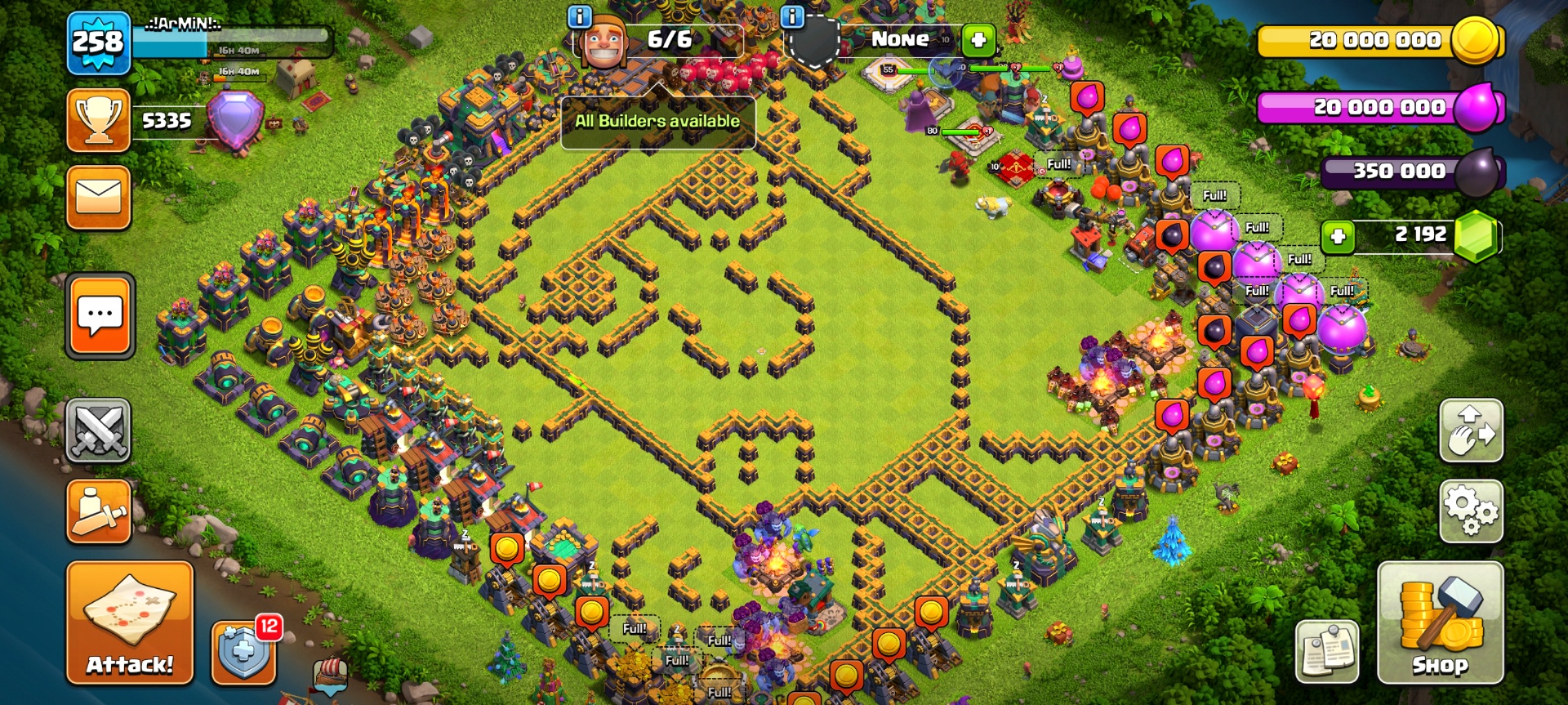 258 XP | TH14 All Maxed | Max Walls | Max Hero | Max Pet | Max Profile ...