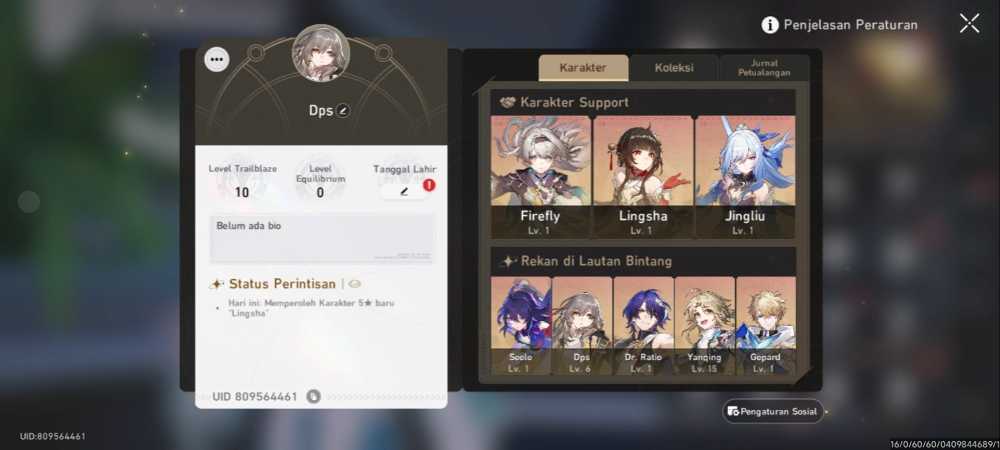 [Asia] Firefly + Lingsha + Jingliu + Seele + Dr.ratio TL10