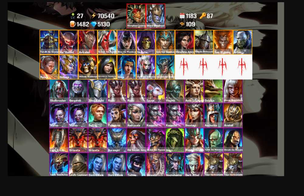 1183 Days 70.5k Energy [Mythical Starter] Hierophant Lazarius - Gharol ...