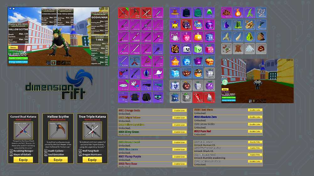 BLOX FRUIT MAX ACCOUNT | GODHUMAN (MAX) | TREX - FULL SKILL | RUMBLE ...