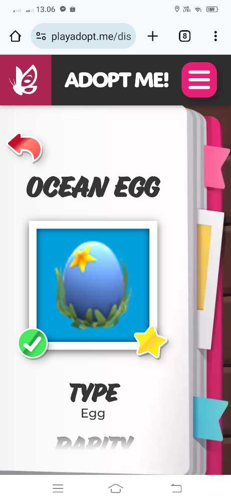 OCEAN EGG ADOPT ME