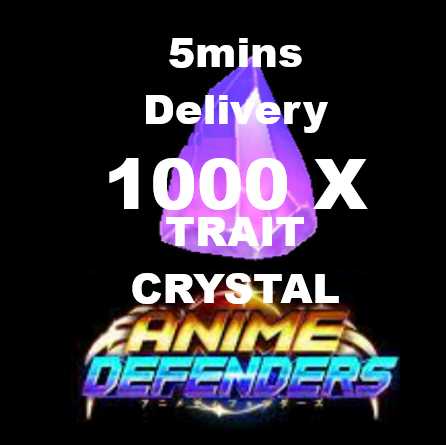 Anime Defenders 1000 x Trait Crystal Reroll - Fast Delivery