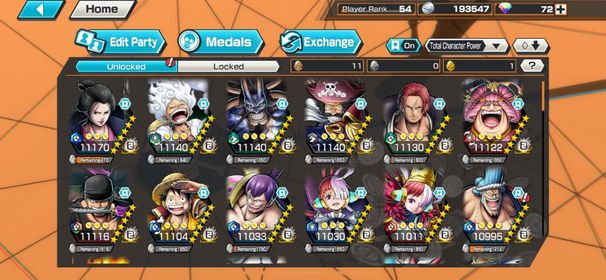One Piece Bounty Rush Accounts For Sale