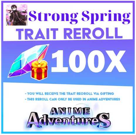 Anime Adventures Trait Reroll x100