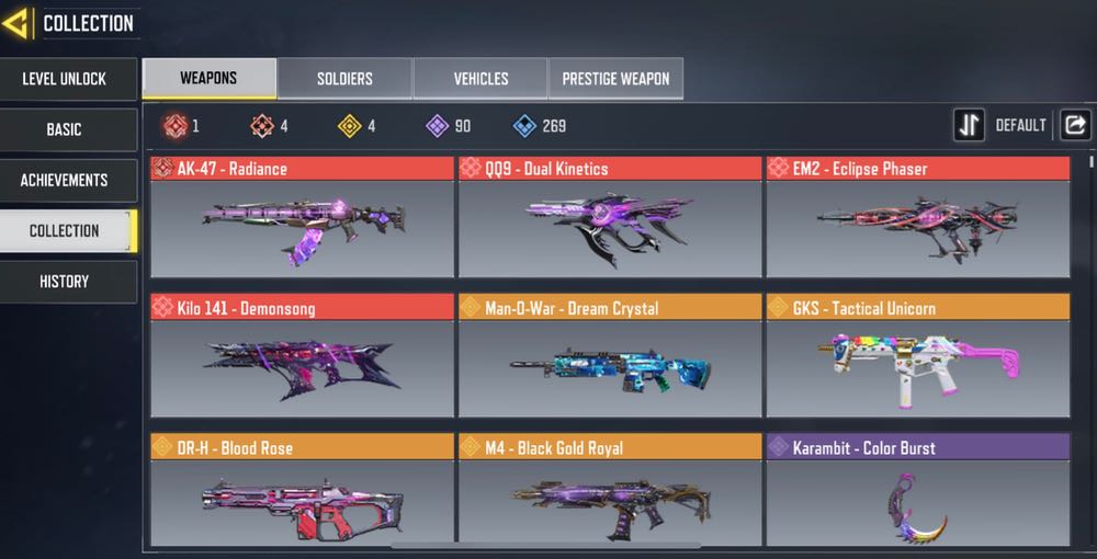 SALE 4 Mythics 4 Legendary