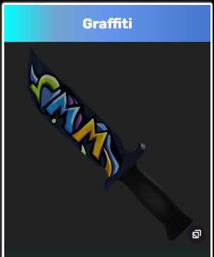 GRAFFITI KNIFE - [MM2 - MURDER MYSTERY 2 - ROBLOX]