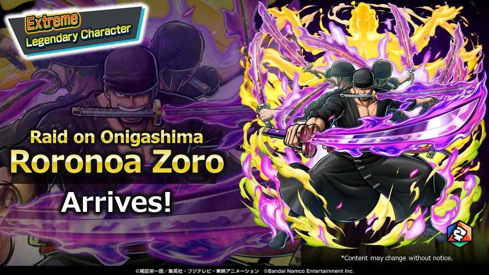 [ANDROID/IOS] Starter Roronoa Zoro Extreme (Raid On Onigashima)
