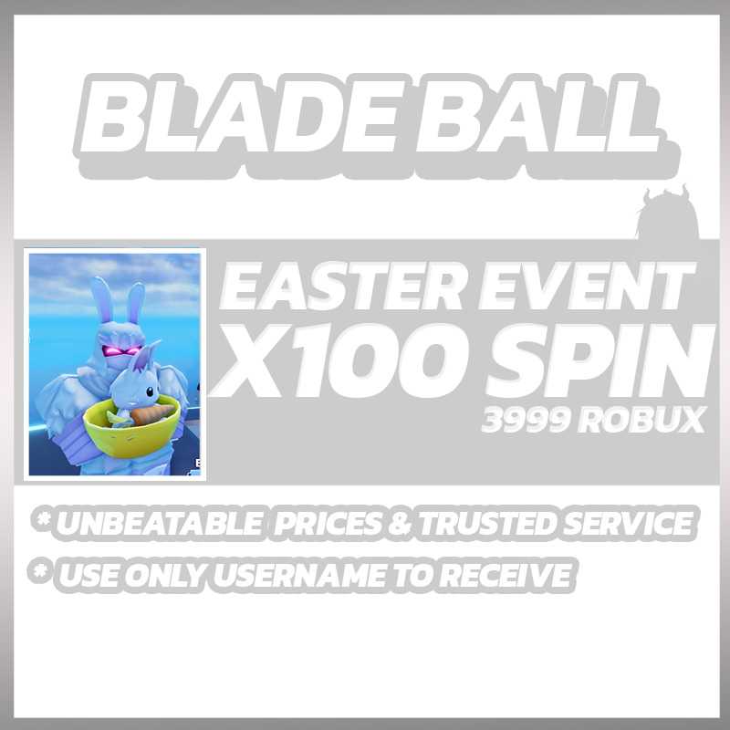 NEW! Blade Ball Easter Event Spin X100 (3990 ROBUX) [GIFT ONLY]