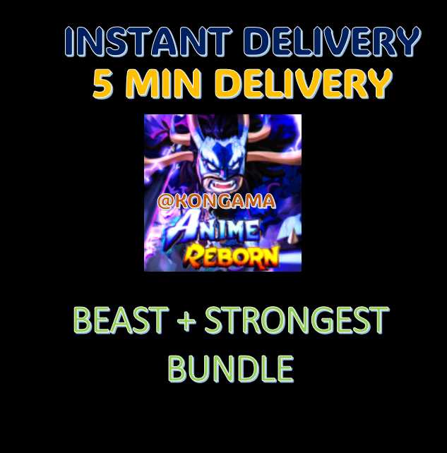Anime Reborn Beast + Strongest Bundle (INSTANT DELIVERY)