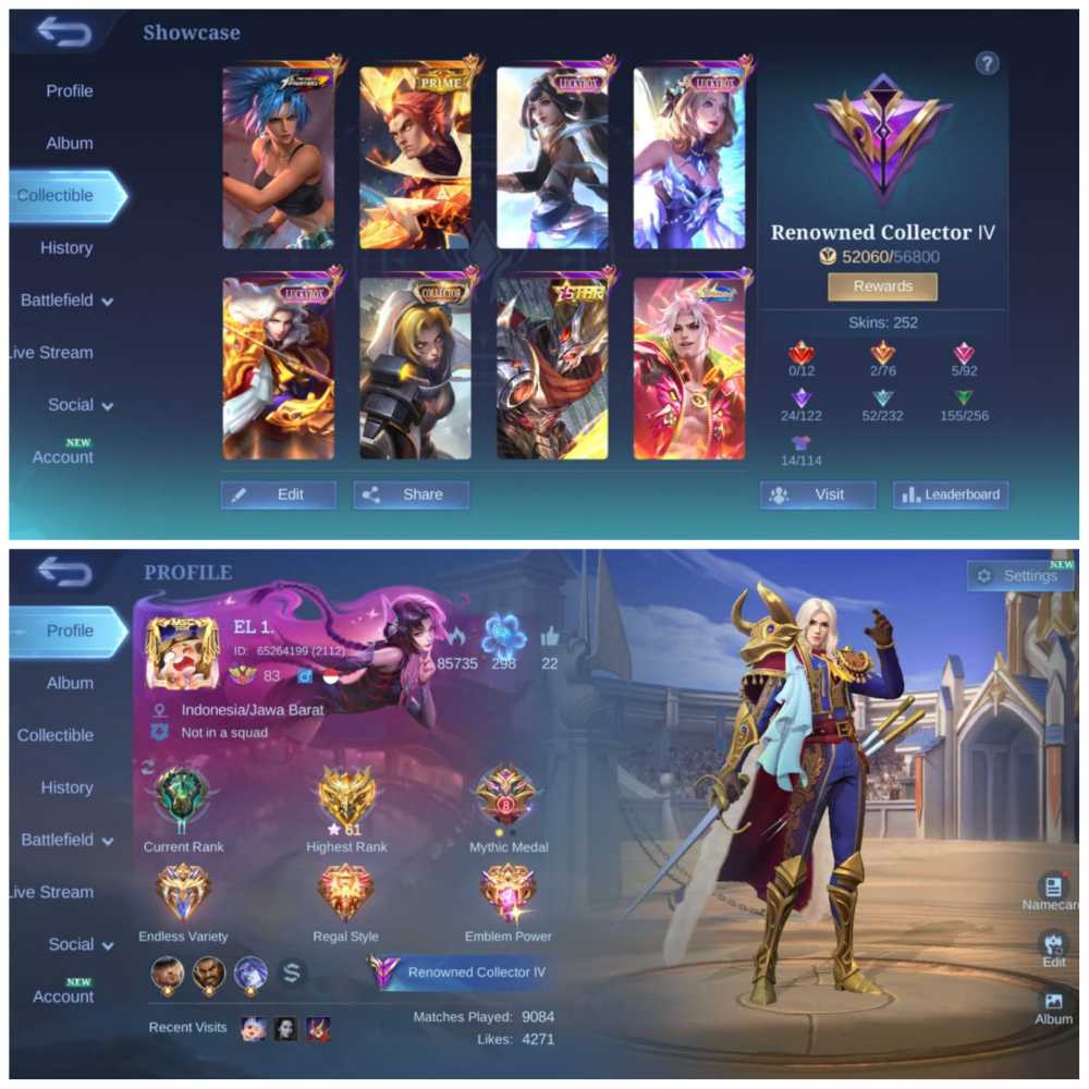 126 HEROES || 252 SKINS | 1 COLLECTOR | 3 LUCKYBOX SKINS | 7 EPIC | 2 ...