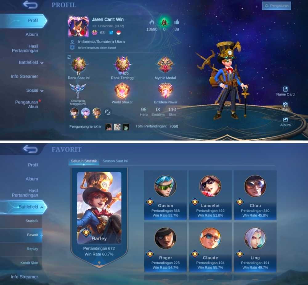 HERO 95|EMBLEM ALL MAX|SKIN 110|3 SKIN EPIC SHOP|SKIN KOF KARINA|7 SKIN ...