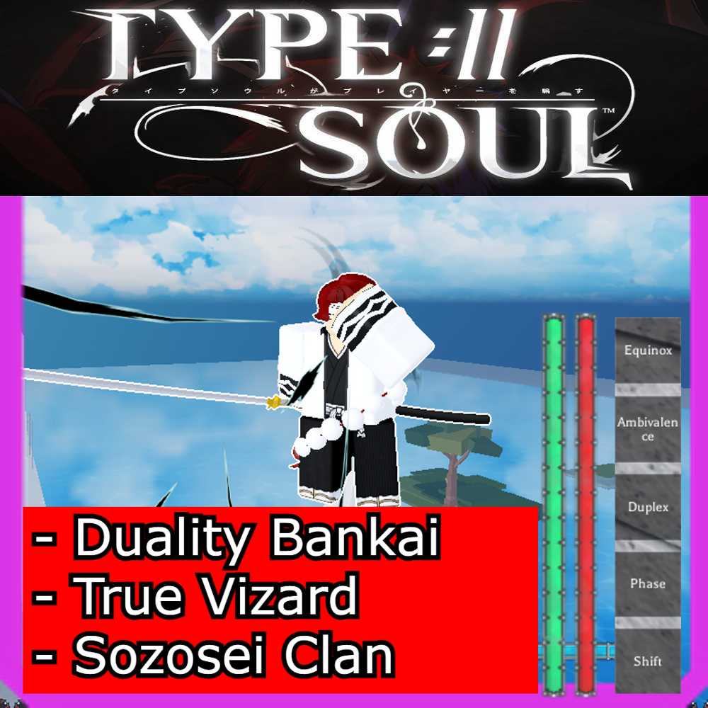 Duality Bankai | True Vizard | Sozosei Clan - Type Soul Account