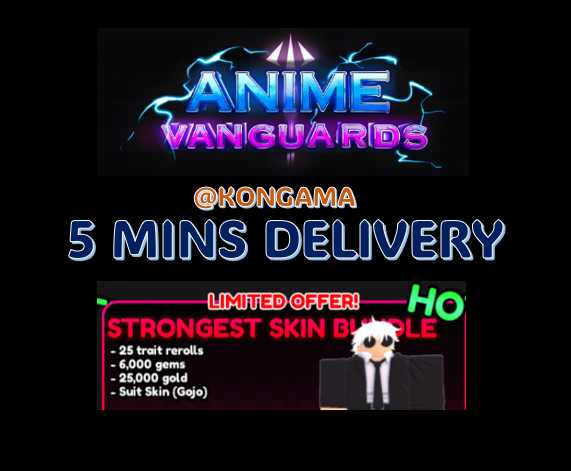 Anime Vanguard - STRONGEST SKIN BUNDLE ( instant delivery)