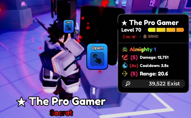 [INSTANT DELIVERY] ALMIGHTY THE PRO GAMER SJW S A+ S Stats - [ANIME ...